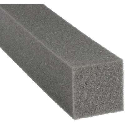 924773 Open Cell Foam Strip, 3010 Polyurethane, 2-1/4" Thick, 2-1/4" W ...