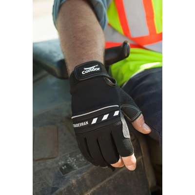 932747 Condor Mechanics Gloves: Clarino/PVC Grip/Wear Panels, Black ...