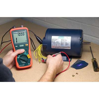 Extech 380260 LCD Battery Operated Megohmmeter 200 megohm, 1000 megohm ...