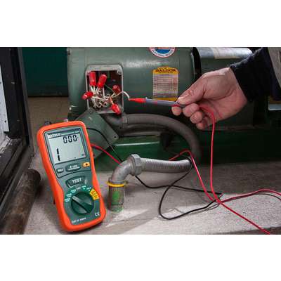 Extech 380260 LCD Battery Operated Megohmmeter 200 megohm, 1000 megohm ...