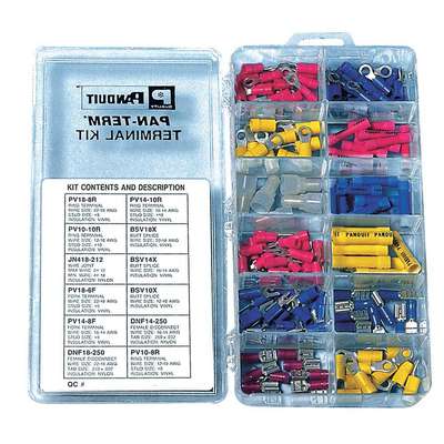931540-1 Panduit Wire Terminal Kit, Terminal Type: Assortment, Number ...