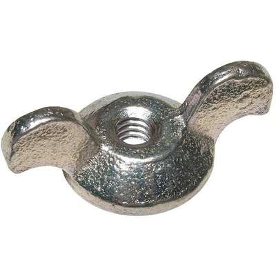 922761-8 Wing Nut: 1/4"-20 Thread Size, Steel, Grade 2, Zinc Plated, 1 ...