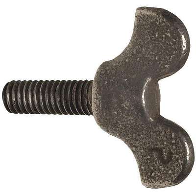 930245 Thumb Screw: 1/4"-20 Thread Size, Wing, Iron, Plain, 0.625 in ...