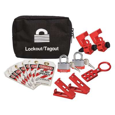 931808-7 Condor Portable Lockout Kit, Filled, Electrical Lockout, Bag ...