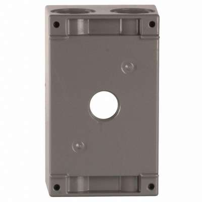 913115-4 Bell Weatherproof Electrical Box: 1 Gangs, 1/2 in Hub Size, 5 ...