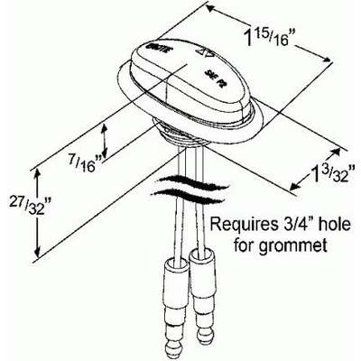 84322 Grote Clearance Marker Lamp with Grommet, LED, Red Oval, 12 V ...