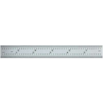 919302-6 Mitutoyo Rigid Rule: 5R, Front: 32nds and 64ths, Back: 10ths ...