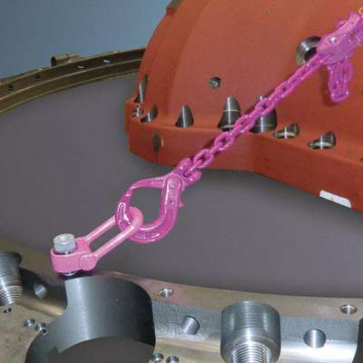 935828-6 Rud Chain Bolt-On Hoist Ring, 3/4-10 Thread Size, 5,500 lb ...