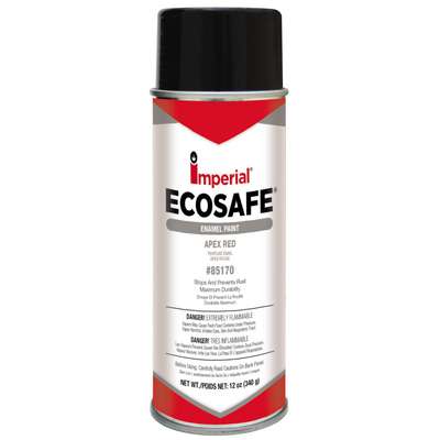 Imperial Ecosafe Gloss Spray Paint, Apex Red, 12 oz. | Imperial Supplies