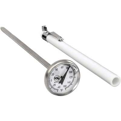 926044-4 Dial Pocket Thermometer, Temp. Range (F) -40 to 160°F, Stem ...