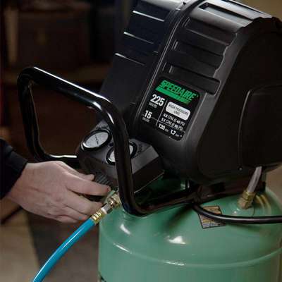 SPEEDAIRE 40CF16 Portable Electric Air Compressor, 225 psi, 120VAC ...