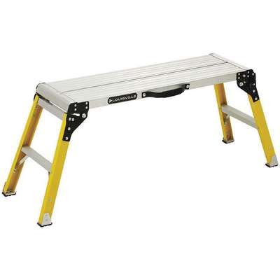 925200-3 Louisville Portable Fold-Up Work Platform, Fiberglass, Dual ...