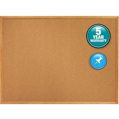 916143-6 Quartet Push-Pin Bulletin Board, Cork, 48"H x 72"W, Natural ...