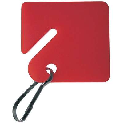 914086-3 1-1/2" x 1-5/8" Square-slotted Blank Key Tag, Assorted (blue ...