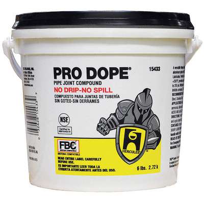 926374-6 Hercules 6 lb. Pail Pro Dope Thread Sealant with 200 psi, Gray ...