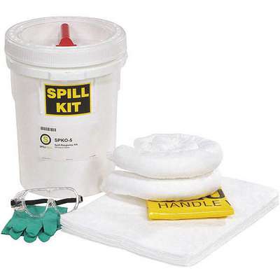 926577-1 Spilltech Spill Kit: 5 gal Volume Absorbed Per Kit, (10 ...