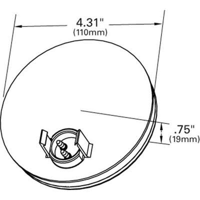 84467 Grote 62401 SuperNova Single-System, LED, Round Back Up Light ...