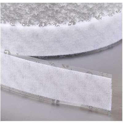 920286-6 Loop-Type Reclosable Fastener with Rubber Adhesive, White, 2 ...