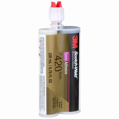 941992-2 3M Epoxy Adhesive: DP 420, Ambient Cured, 200 mL, Dual-Cartridge, Black, Gel | Imperial ...