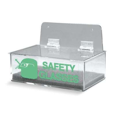 3846 9" x 6" x 3" Acrylic Protective Eyewear Dispenser, Clear; Holds Up ...