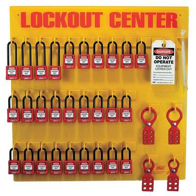935089-4 Zing Lockout Station, Filled, General Lockout/Tagout, 23-1/2 ...