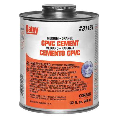 931321-5 Orange Solvent Cement, CPVC, Medium Bodied, Size 32 oz, For ...