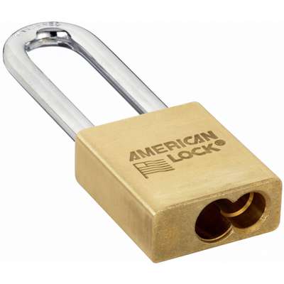 932300-4 American Lock Coreless, Padlock, Brass, Shackle Type Long ...