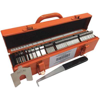 914616 Slotted Shim Kit: Stainless Steel, 260 Pieces, 0.001 to 0.125 ...