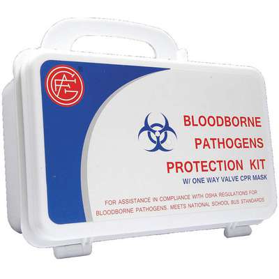 Genuine FIRST Aid Bloodborne Pathogens Kit, BLUE/White | Imperial Supplies