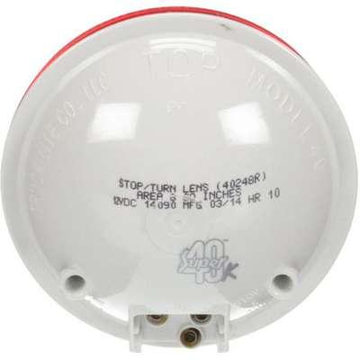 81070 Truck-Lite Super 40, Incandescent, Red, Round, 1 Bulb, Stop/Turn ...