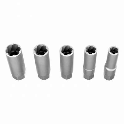 910766-1 Screw Extractor Set, Extractor Type Reverse Spiral Flute Deep ...