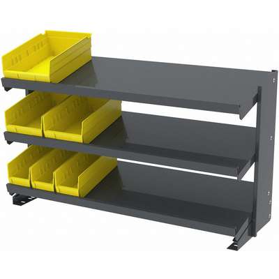 914283 Akro-Mils Steel Bench Pick Rack with 0 Bins, 36-3/4"W x 12"D x ...