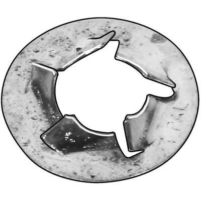 935198-4 Push Nut: Bolt Retainer, Spring Steel, Zinc Plated, 3/8 in For ...