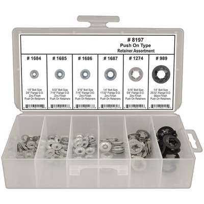 1506 Disco Push On Retainers Shipped In 6 Hole Plastic Tray | Imperial ...