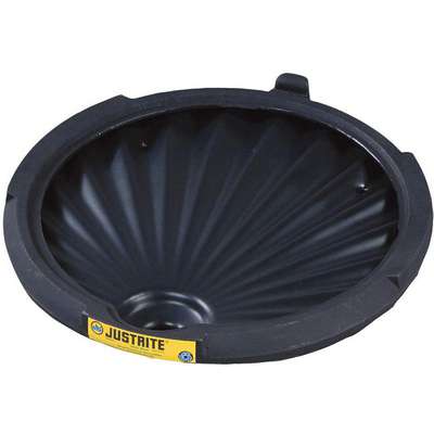 915853-7 Justrite Drum Funnel without Spout: No Lid, Black, No Flame ...