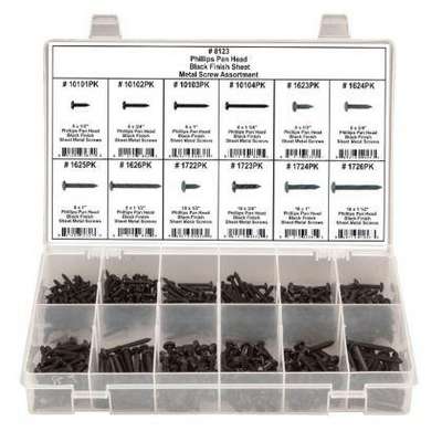 1521 Black Sheet Metal Screws Assortment | Imperial Supplies