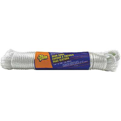 924399-9 1/4" dia. Nylon All Purpose General Utility Rope, White, 100 ...