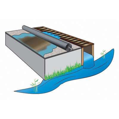 931646 Ultratech Inlet Guard/Trench Filter; 8 ft. L x 3" W, Removes ...