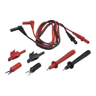 934889-2 Modular Test Lead Kit: Alligator Clips/Probe/Spade Lugs, 3 1/3 ...