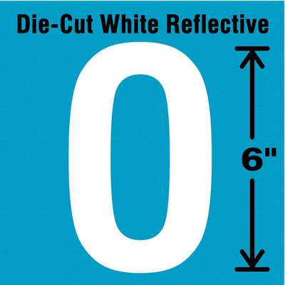 916182-1 Stranco Inc Die-Cut Reflective Letter O, Vinyl, Character ...
