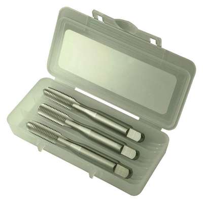 930052-6 3 Pc Tap Set, M6-1.00, Bottoming, Plug, Taper, 4 Flutes, High ...