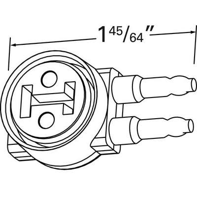 84099 Grote 2 Wire Pigtail Standard .180" Male | Imperial Supplies