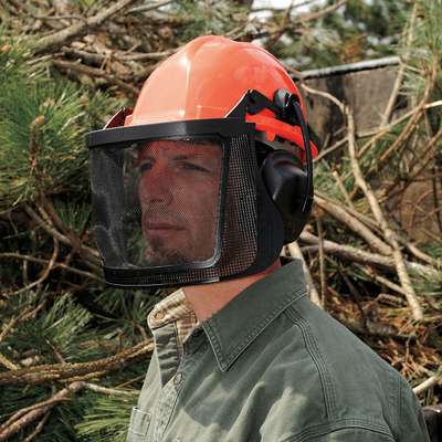 926453 Elvex Front Brim Loggers Helmet, Type 1, Class E ANSI ...