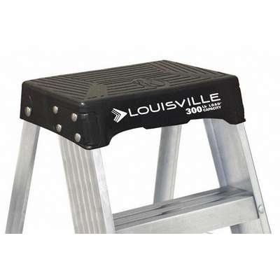 916660-1 Louisville 2-Step, Aluminum Step Stand with 300 lb. Load ...