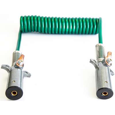 74788 12 ft. Single Pole Liftgate Cord, Coiled, 4 AWG, Metal Plugs ...