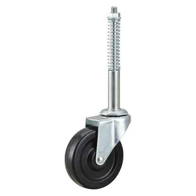 930731-7 Extended-Stem Threaded Stem Caster for Ladders, 3" Wheel Dia ...