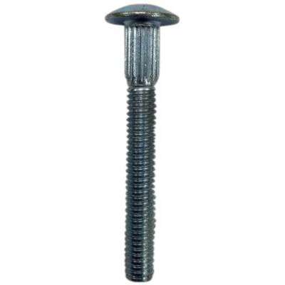 24307 Carriage Bolt, Ribbed Neck, Grade 5, Low Carbon Steel, 5/16"-18 x ...