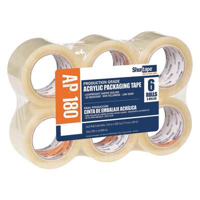 930249 Shurtape Polypropylene Carton Sealing Tape, Acrylic Adhesive ...