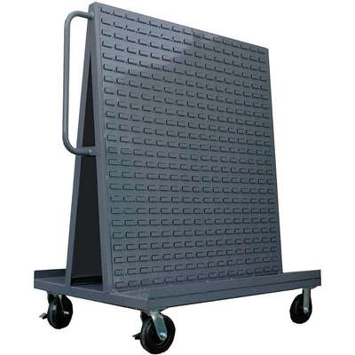 914568-5 Mobile A-Frame Louvered Rack with 0 Bins, 48"W x 30"D x 57"H ...