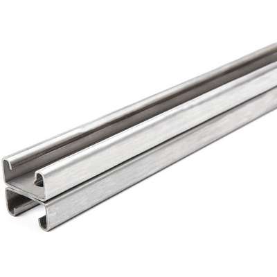 933486-7 Slotted Back to Back 1-5/8" x 1-5/8" Strut Channel, 304 ...